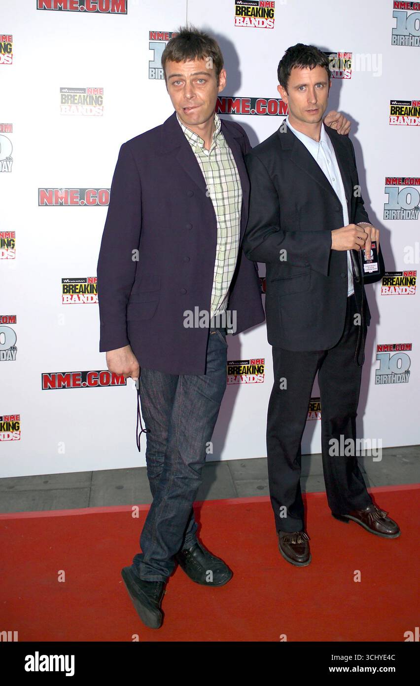 Patrick Walden and Adam Ficek of BabyShambles at the NME's 10th ...