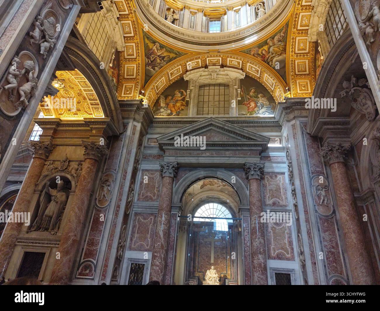St. Peter's Basilica. Church inside. Italy Rome. Vatican City, Vatican ...