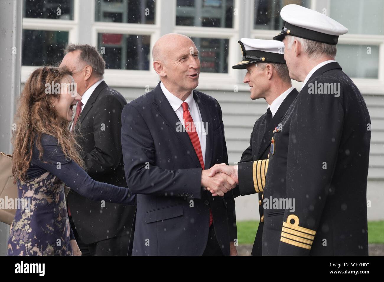 Defence Secretary John Healey meets members of the Royal Norwegian Navy ...