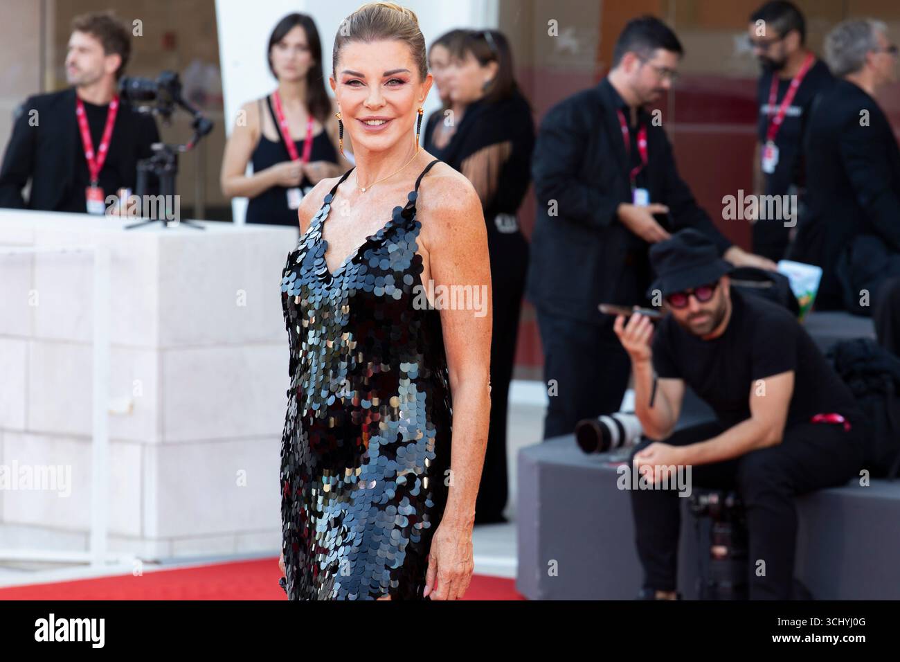 Alba Parietti attends the ''Duse'' red carpet during the 82nd Venice ...