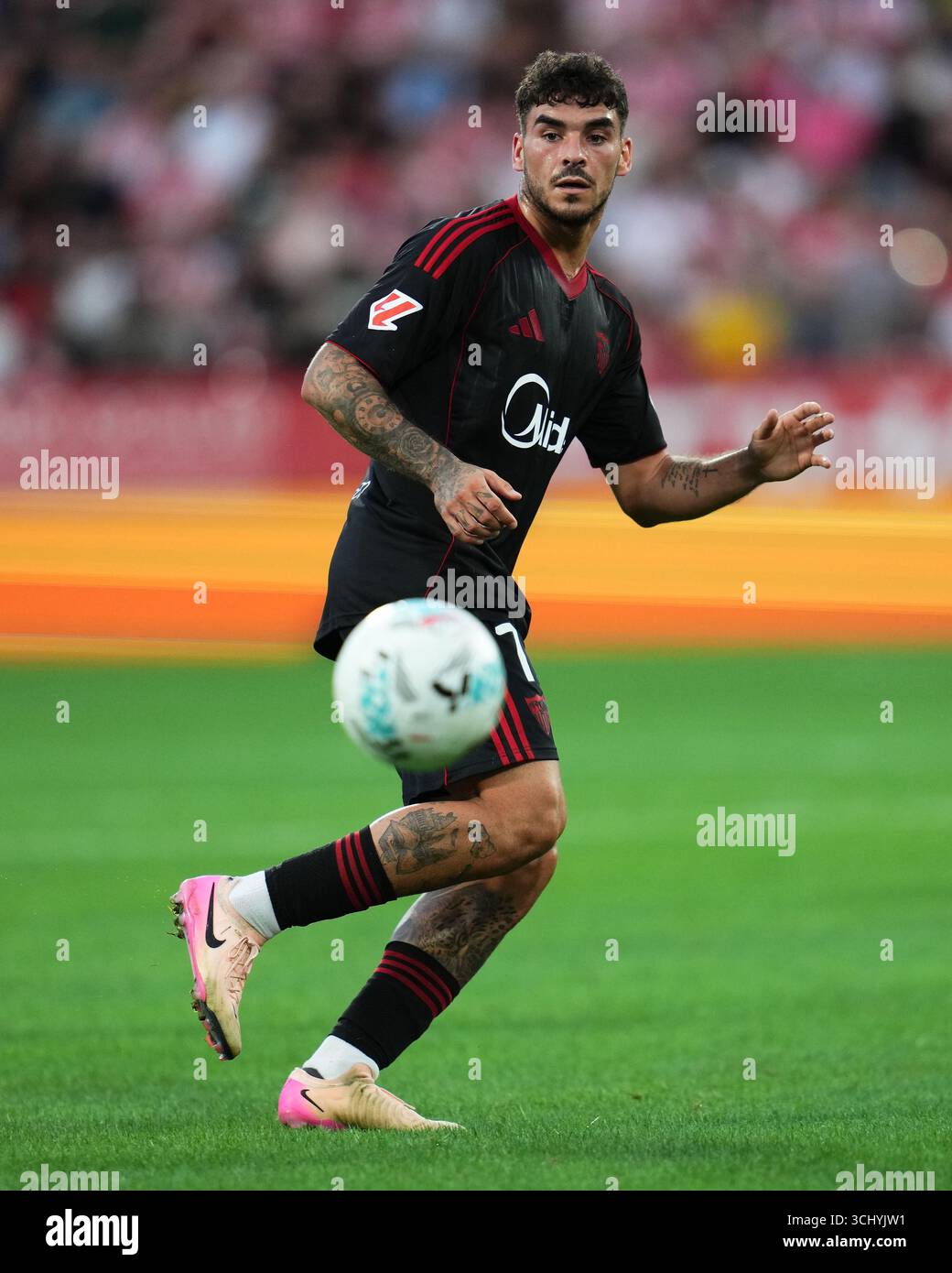 Isaac Romero of Sevilla FC during the La Liga match 2025-2026, date 3 ...