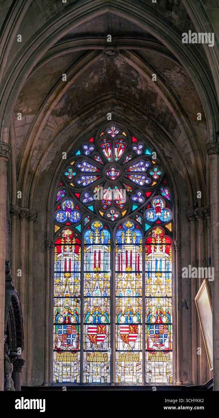 Stained glass gothic architecture hi-res stock photography and images ...