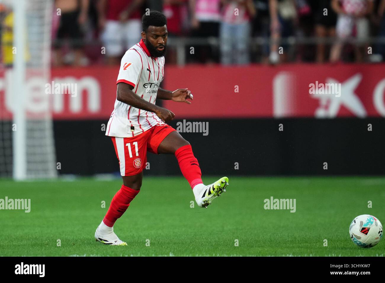 Thomas Lemar of Girona FC during the La Liga match 2025-2026, date 3 ...
