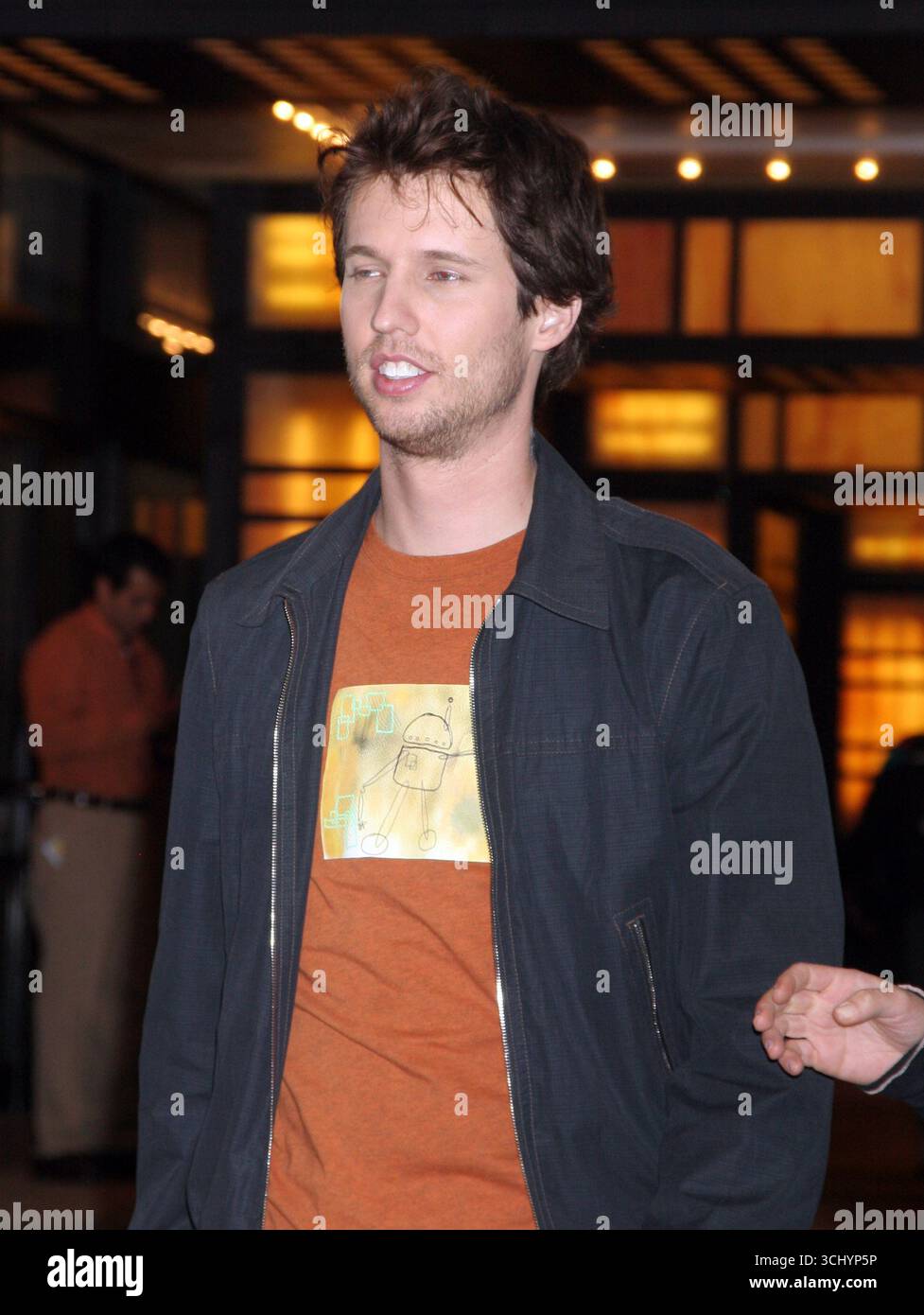John Heder departs the MTV Studios in New York City where he appeared ...