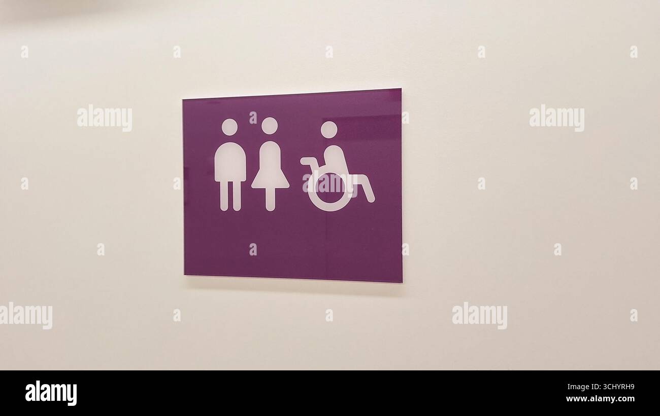 Inclusivity sign male female hi-res stock photography and images - Alamy