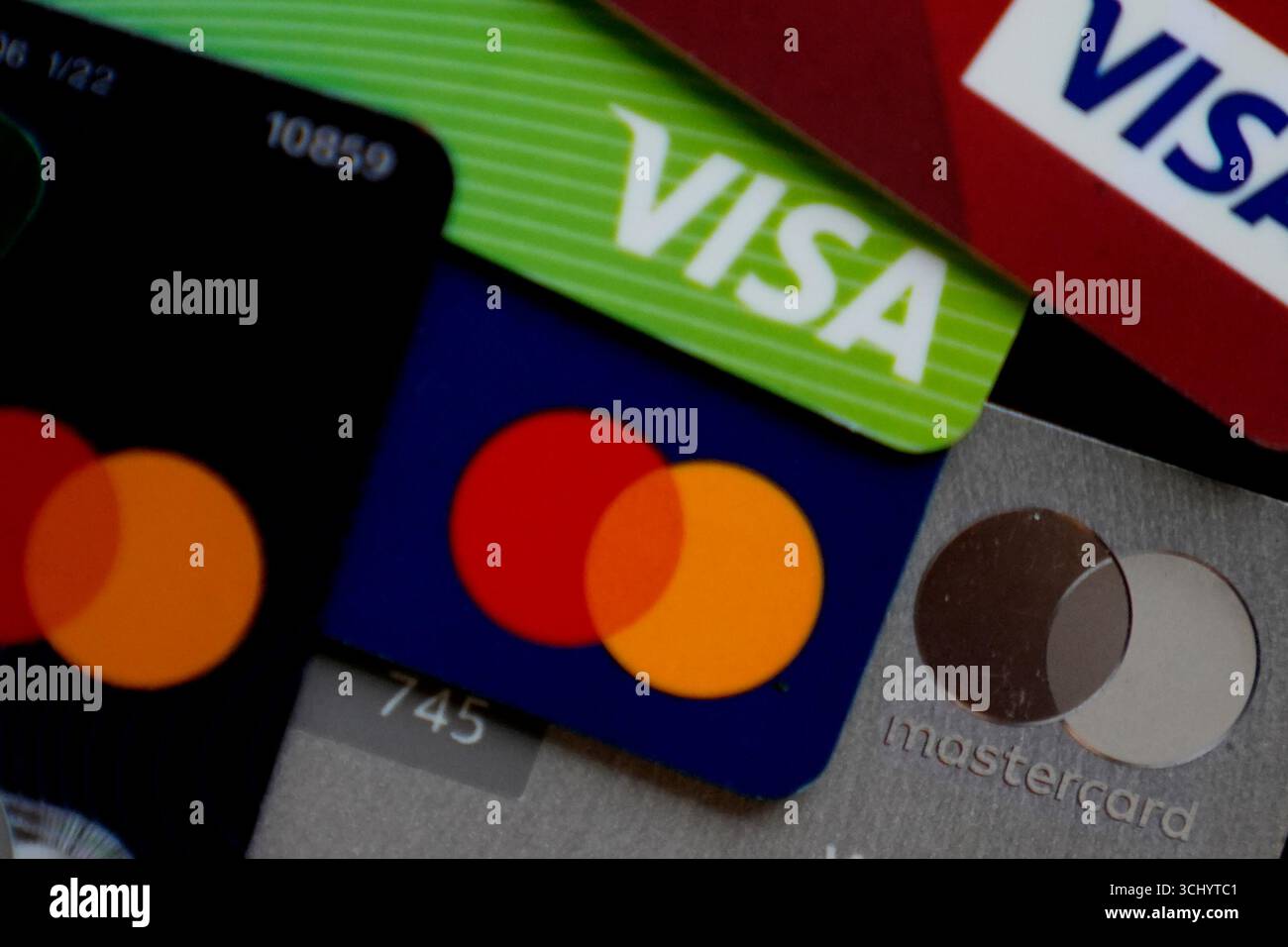 FILE - Several VISA and MASTER credit cards are shown in Buffalo Grove ...