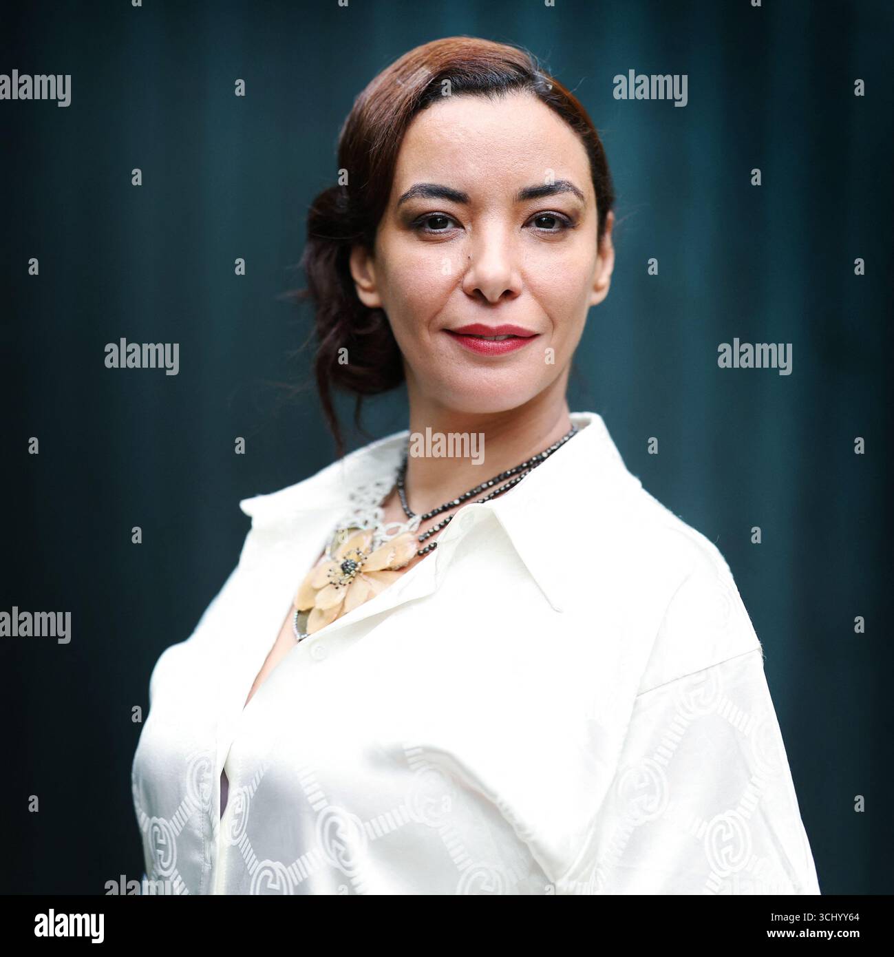 Loubna Abidar poses in Paris, France on September 03, 2025. Photo by ...