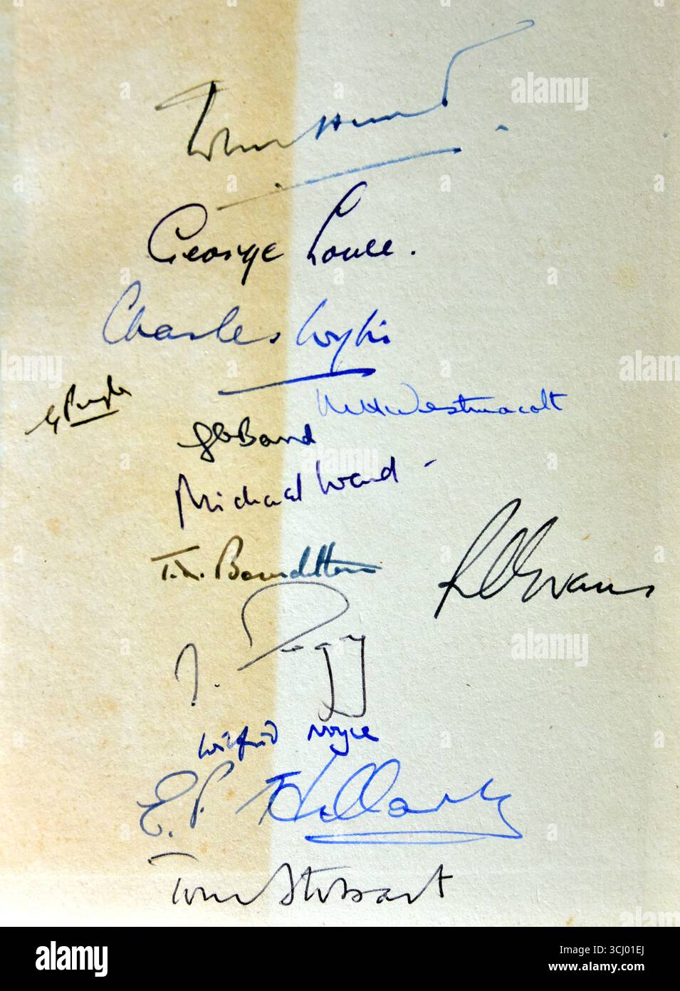 Signatures in a first edition of The Ascent of Everest by John Hunt ...