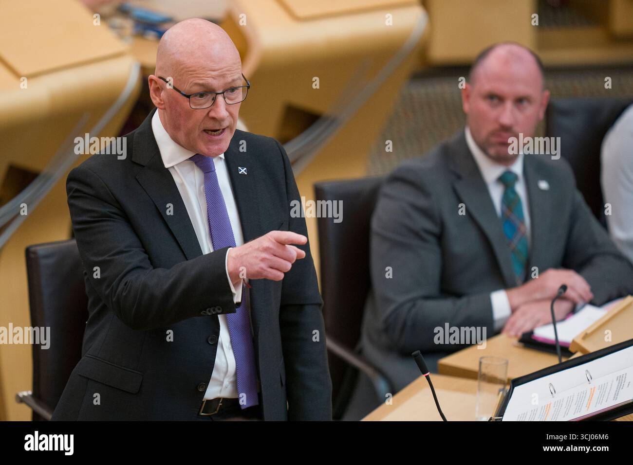 First Minister of Scotland John Swinney during First Minister's ...