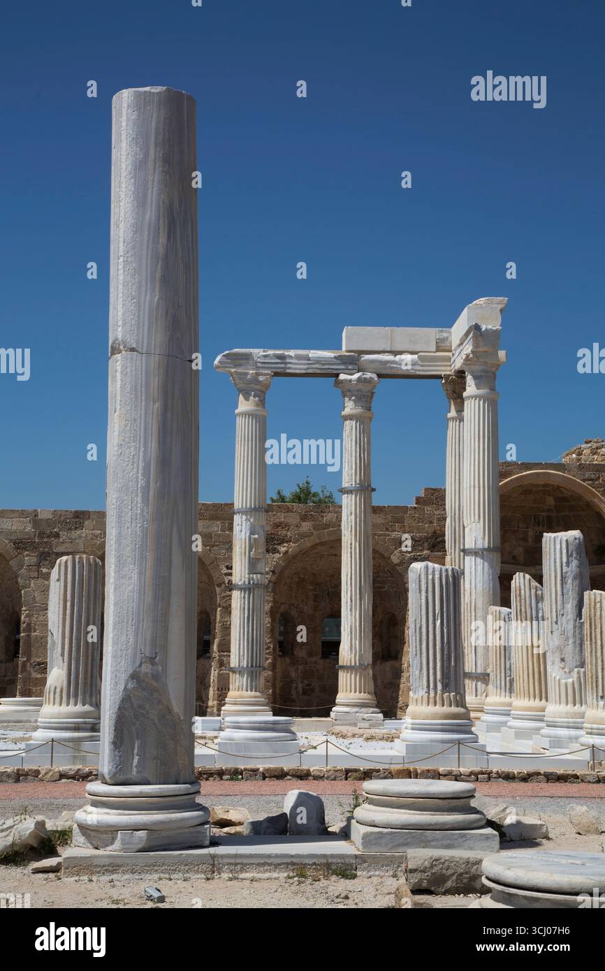 Athena Temple (2nd Century BC), Side, Antalya, Turkey Stock Photo - Alamy