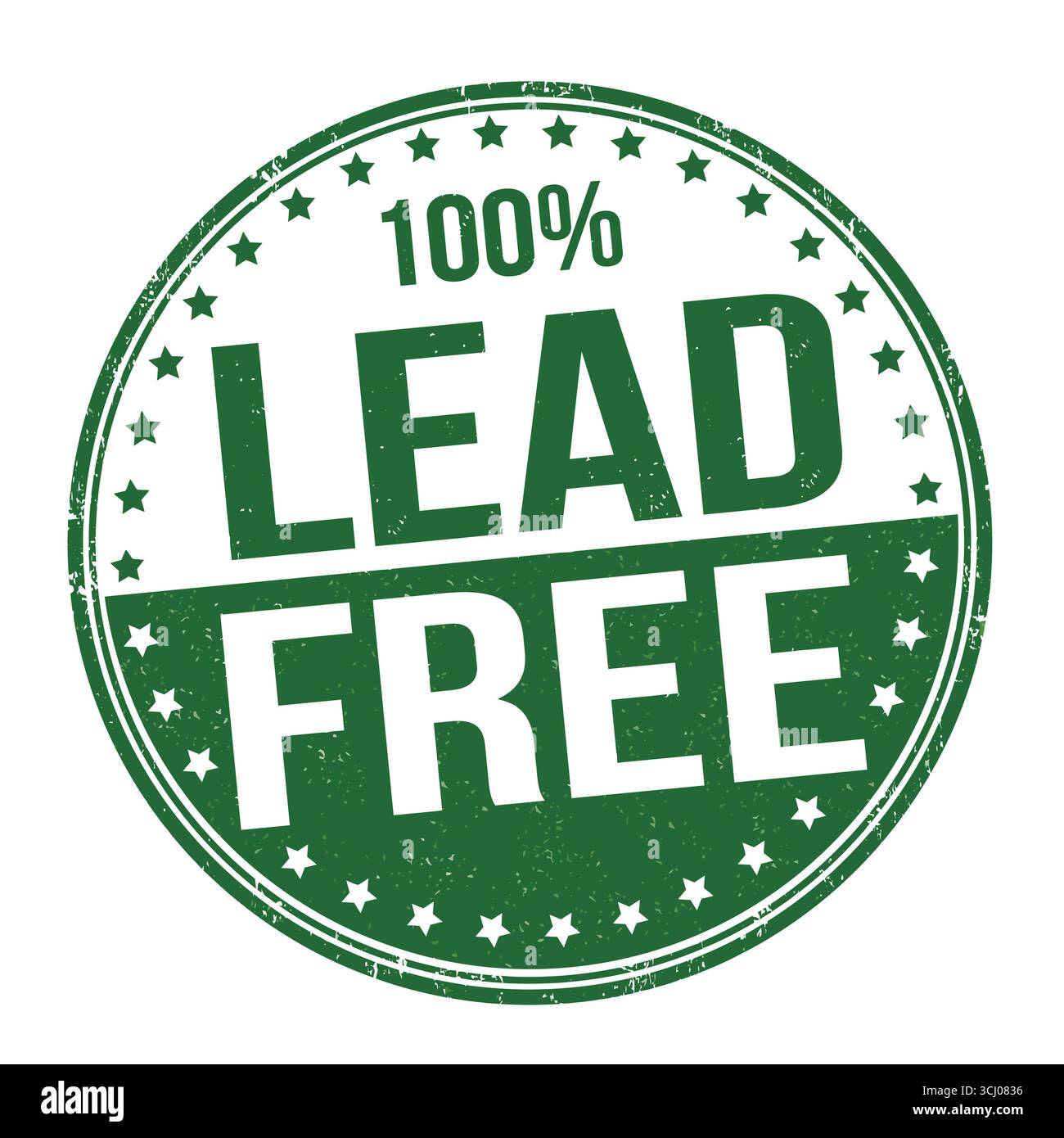 Lead free grunge rubber stamp on white, vector illustration Stock ...