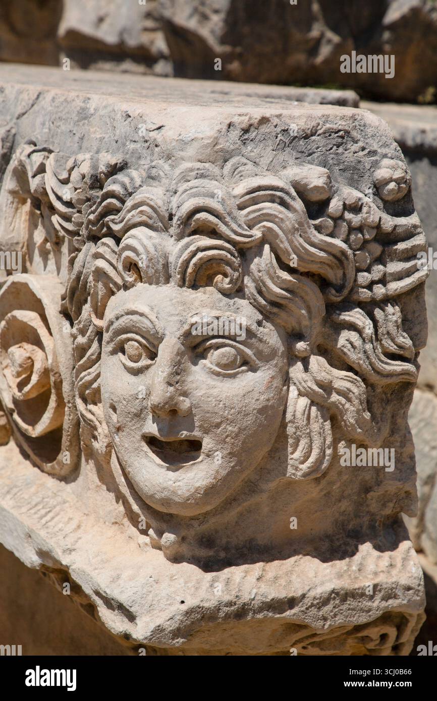 Rock Sculpture, Roman Theater, 3rd Century CE, Myra Ancient City, Demre ...
