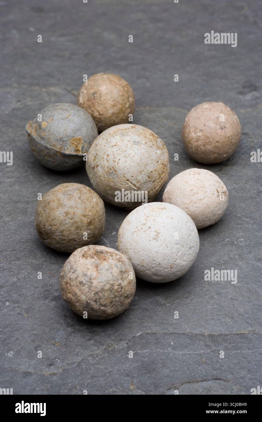 Civil War Period Lead Musket Balls, UK Stock Photo - Alamy