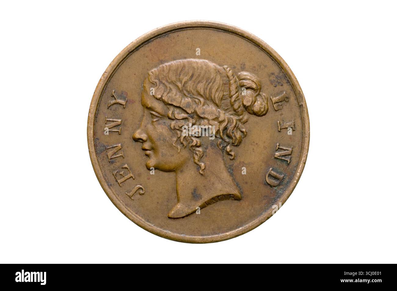 Victorian Jenny Lind jetton Stock Photo - Alamy