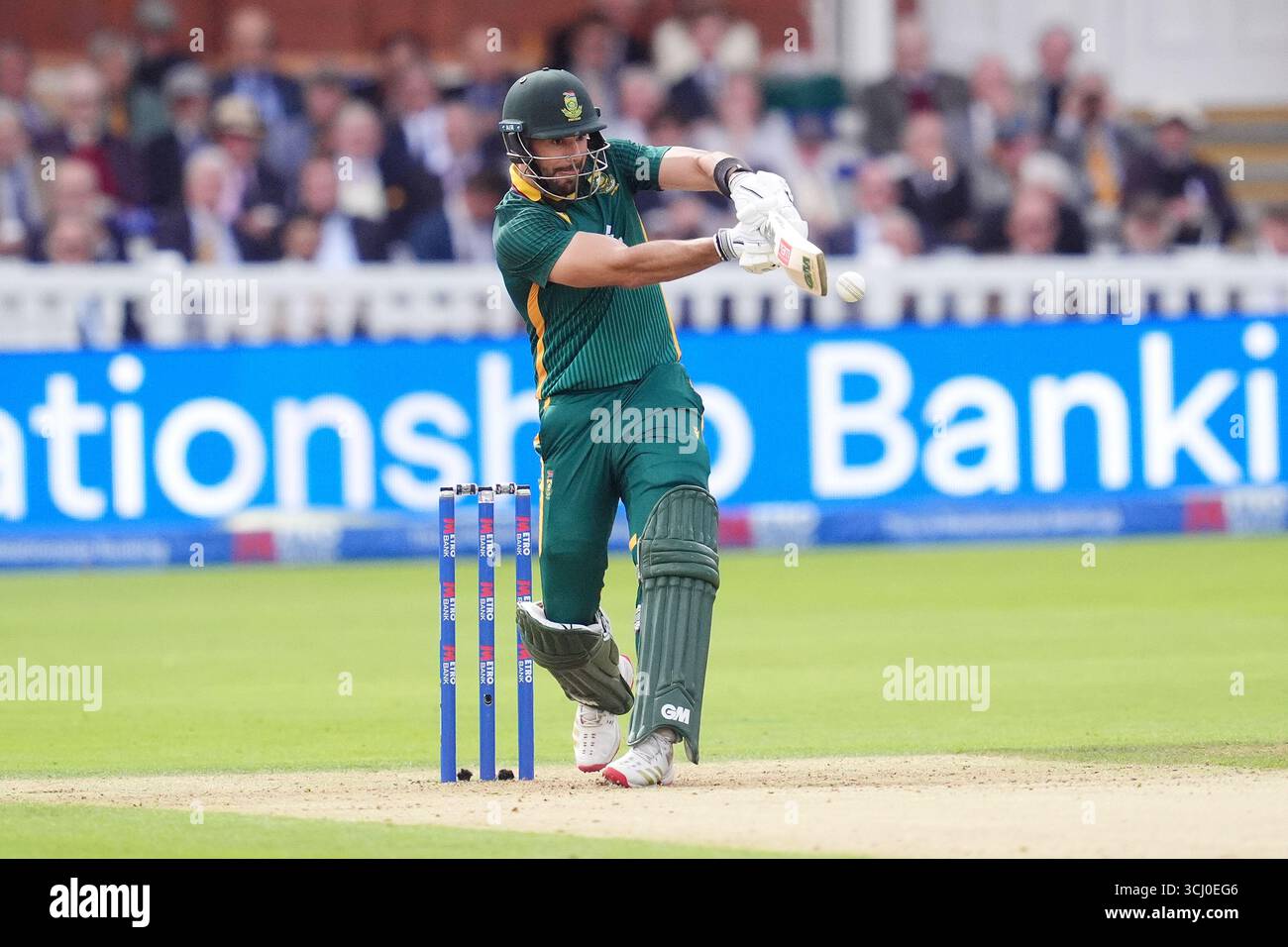 South Africa's Aiden Markram batting during the second Metro Bank ODI ...