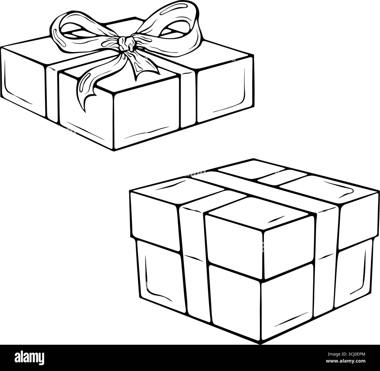 Close up gift boxes on Stock Vector Images - Alamy