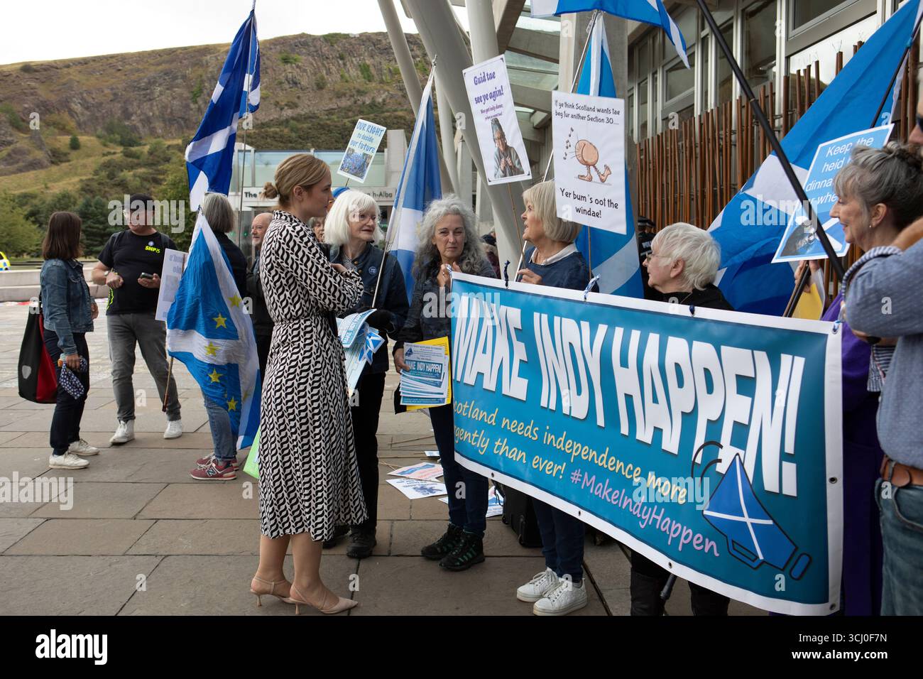 Edinburgh. 4th September 2025. Supporters gather outside of the ...