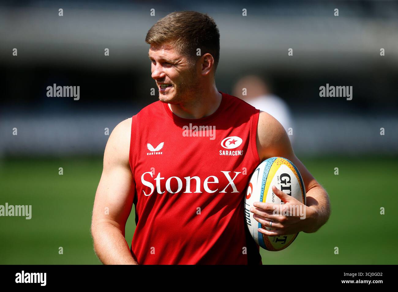 Owen Farrell of Saracens Rugby during the Saracens Rugby (uk) Captain ...