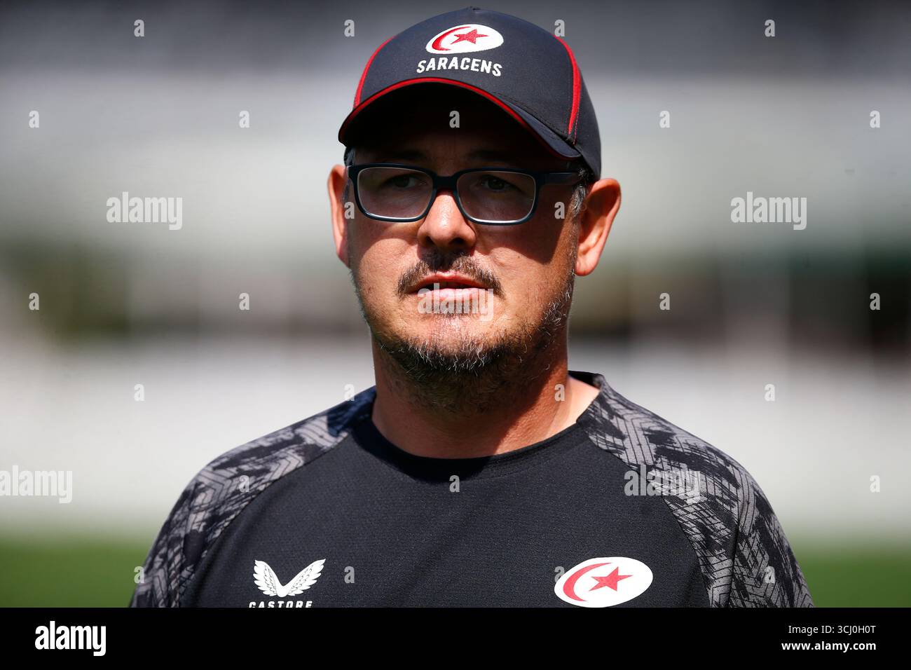 General views of Saracens coaching staff during the Saracens Rugby (uk ...