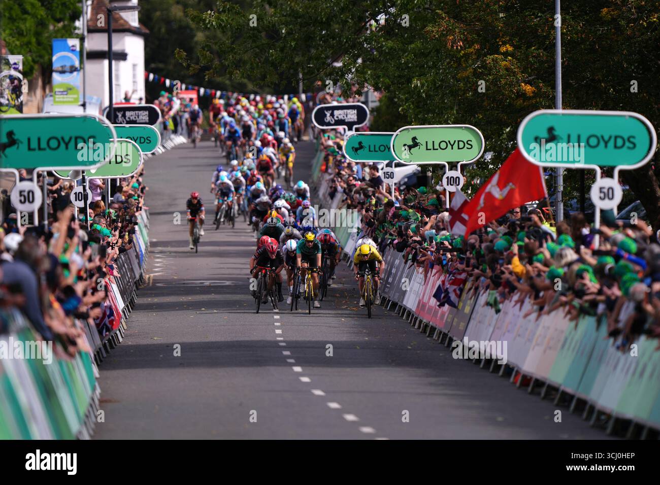 Matthew Brennan of Team Visma | Lease a Bike (right) on his way to ...