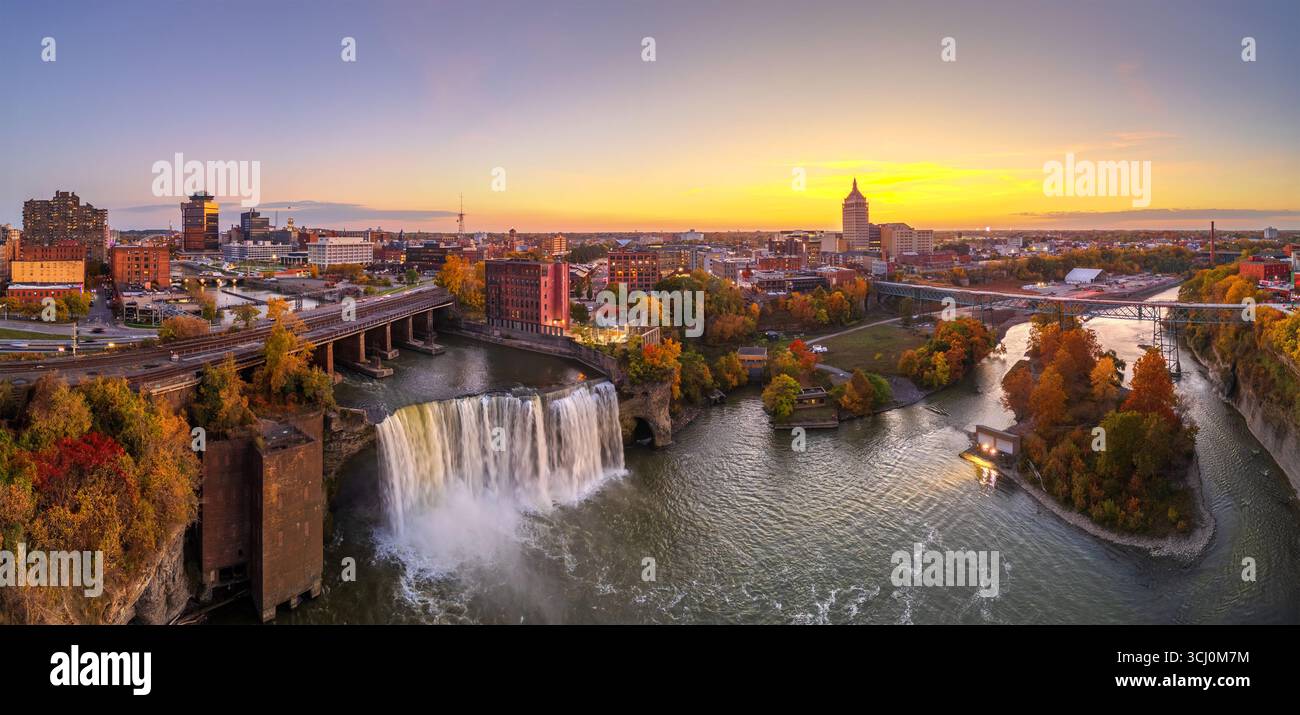 Beautiful waterfall on genesee river hi-res stock photography and ...