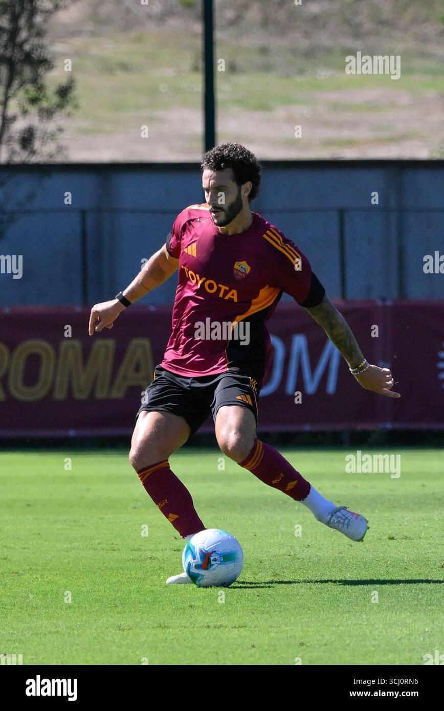 Romaâ??s Mario Hermoso during the friendly match AS Roma vs Roma City ...