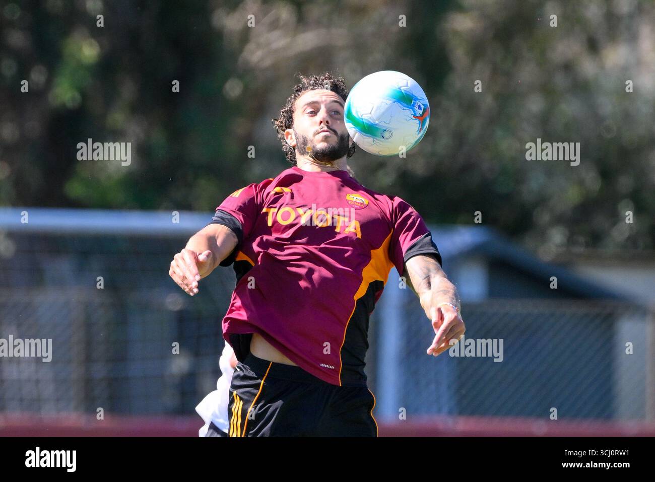 Romaâ??s Mario Hermoso during the friendly match AS Roma vs Roma City ...