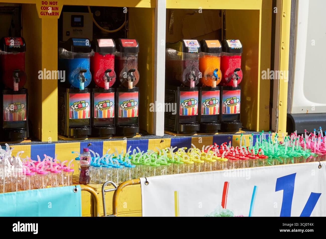 slushie machine flavours at the aul lammas fair ballycastle county ...