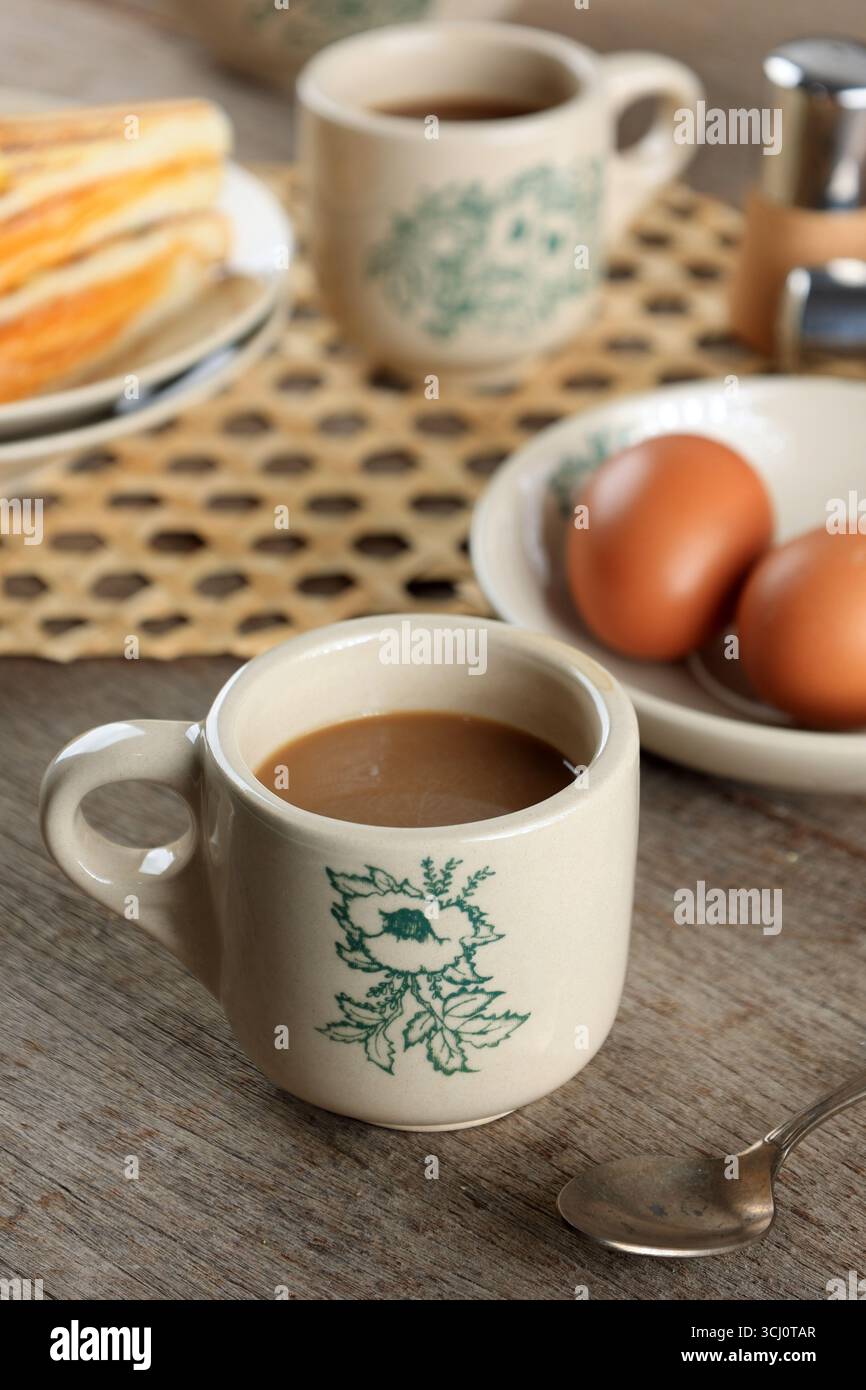 Kopitiam style malaysian coffee hi-res stock photography and images - Alamy