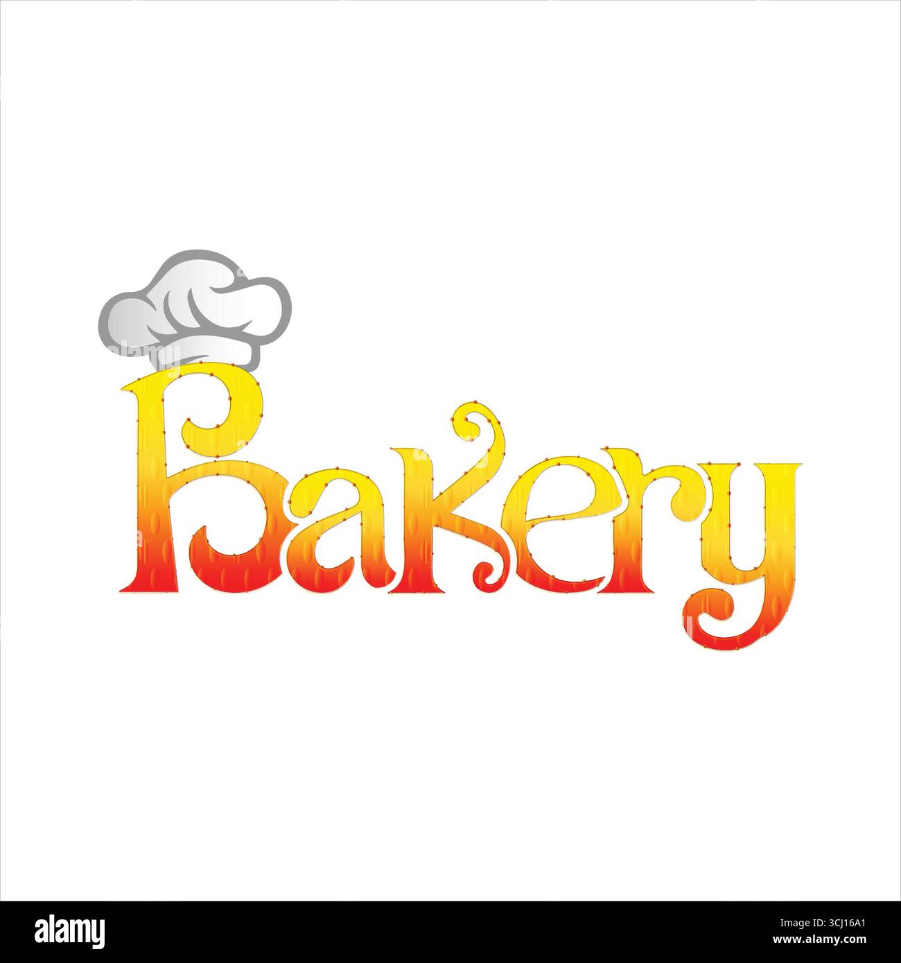 The Bakery text effect. Bakery chef cap vector bekery text png Stock ...