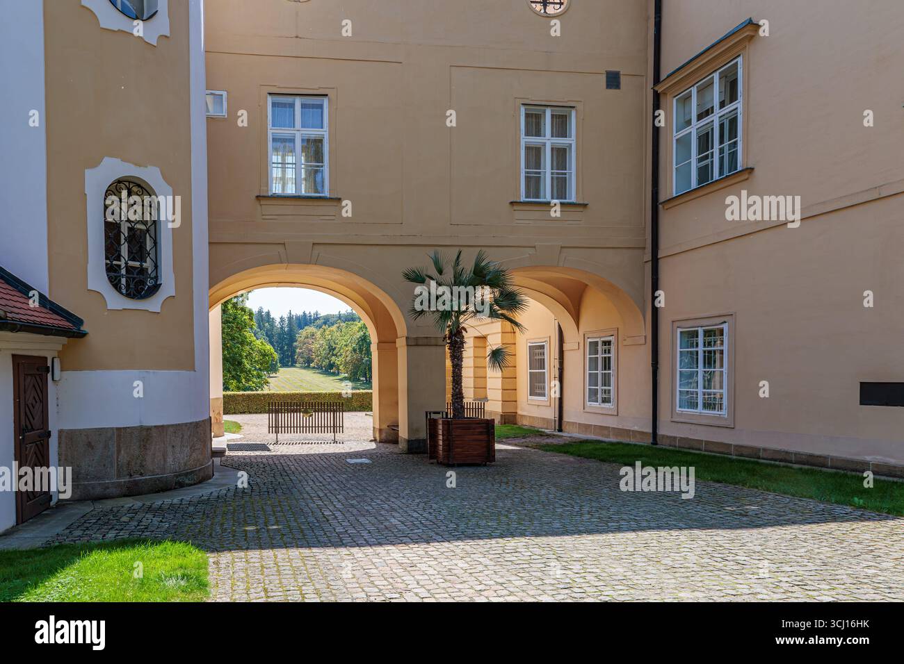 The grounds of the country residence of the Czech President - Lany ...