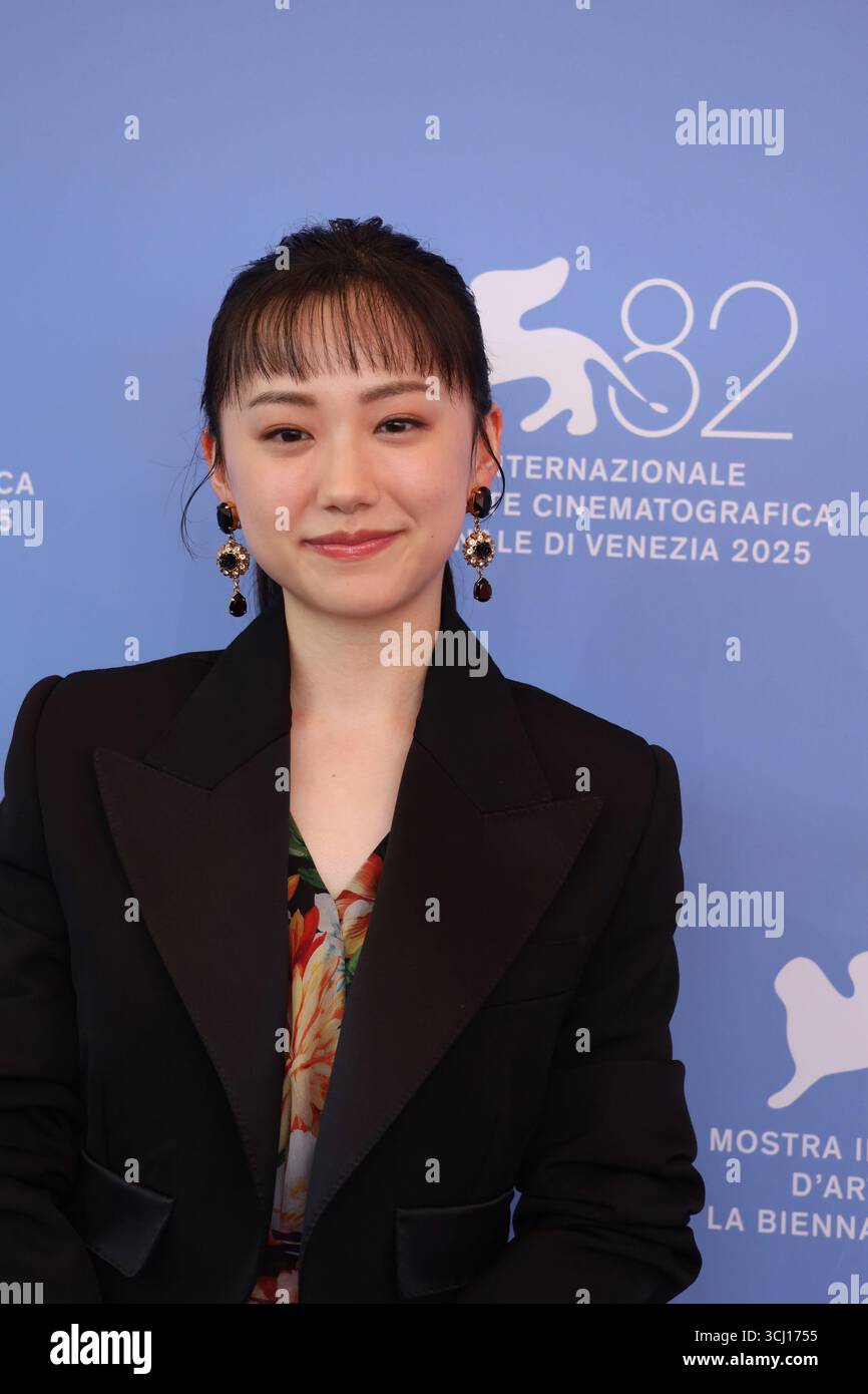 Venice, Italy, 4th September, 2025. Mana Ashida at the photo call for ...
