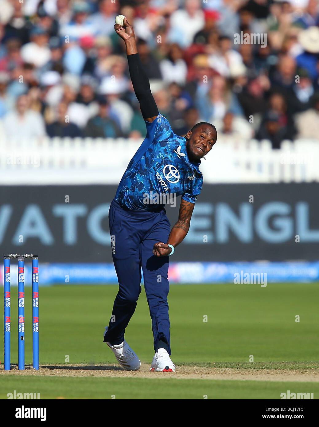 London, United Kingdom. 4 September, 2025. Jofra Archer of England ...