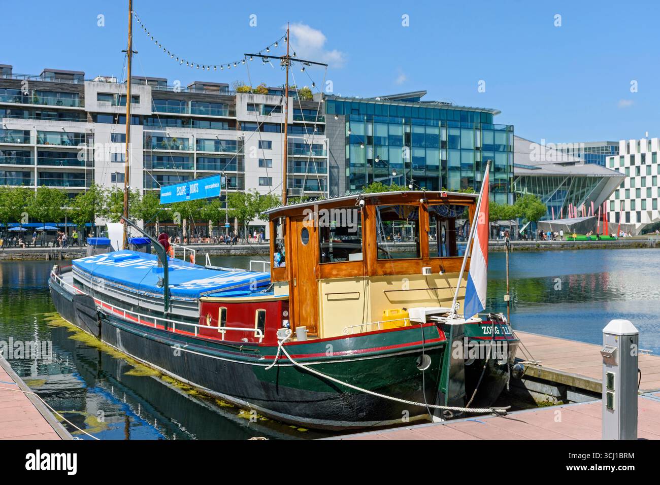 The Zorg Ella 'Escape Boat', Charlotte Quay, Grand Canal Docks, Dublin ...