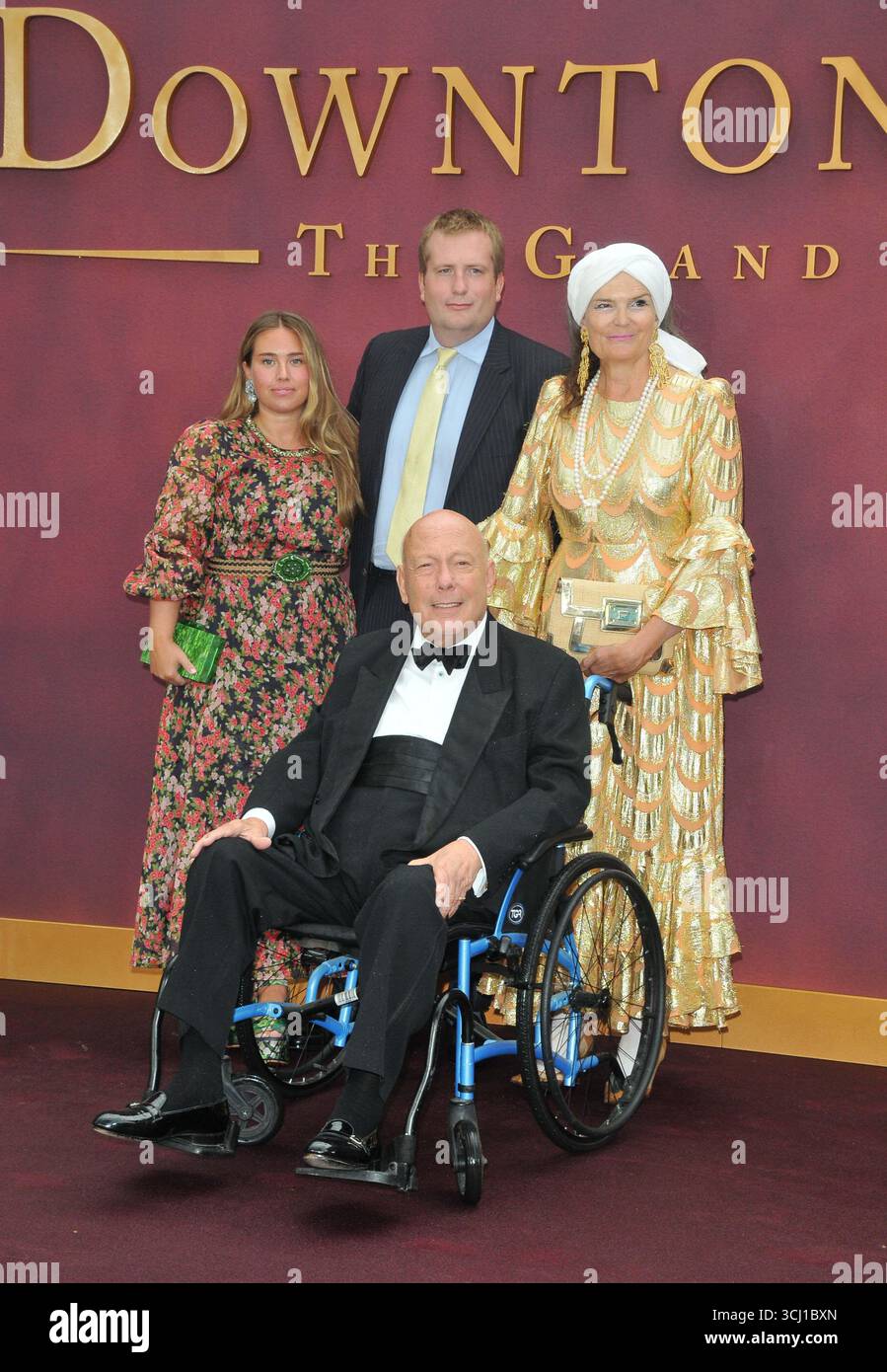Julian Fellowes and his family (standing) at the "Downton Abbey: The ...