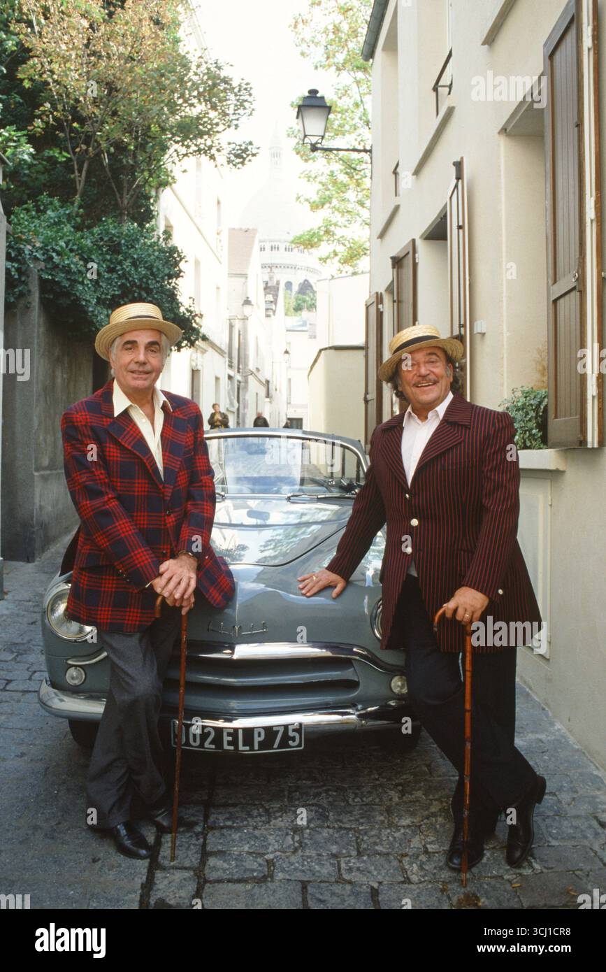 French comedy duo Roger Pierre and Jean-Marc Thibault. Paris, 1983 ...