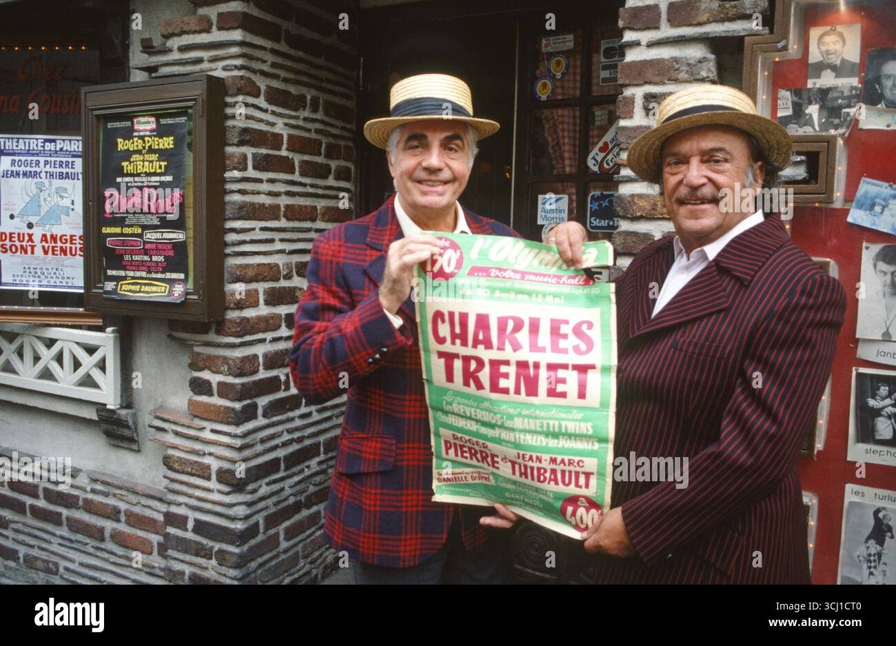 French comedy duo Roger Pierre and Jean-Marc Thibault. Paris, 1983 ...