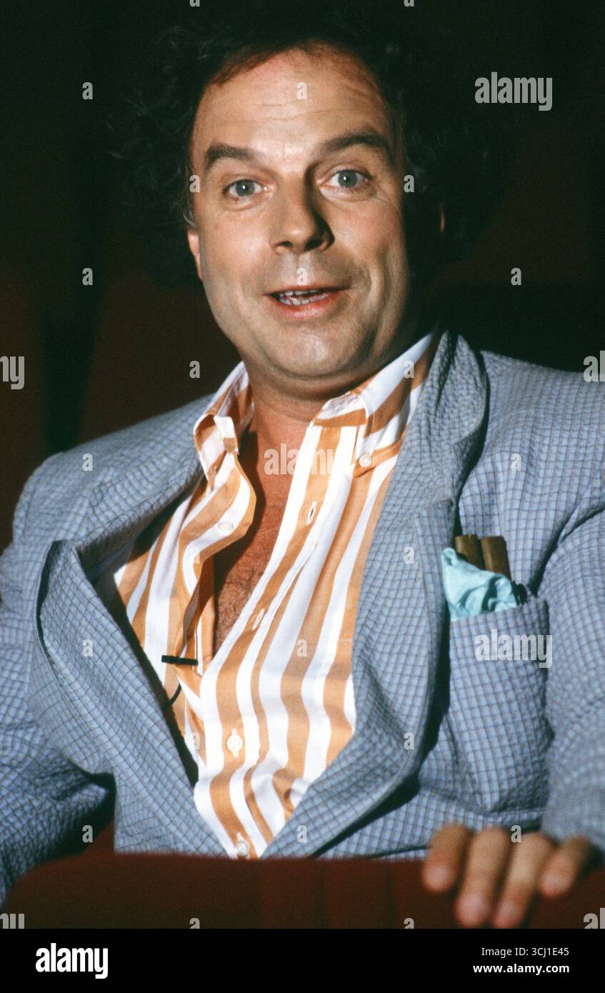 Portrait of French actor and director Jérôme Savary, circa 1985 Stock ...