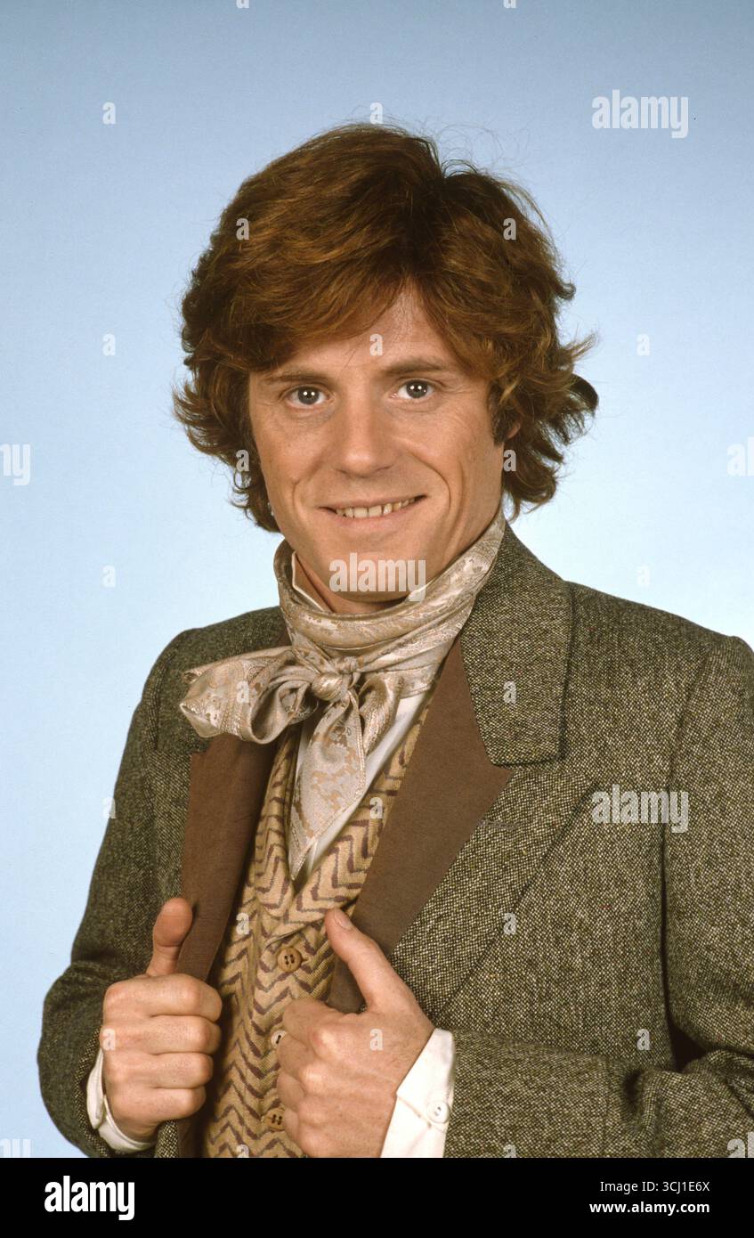 Portrait of French actor Jean-Claude Dauphin, in the TV film "Champagne ...