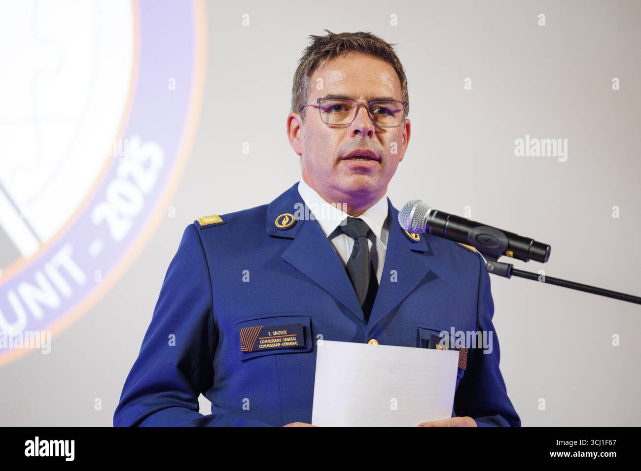 Federal police general commissioner Eric Snoeck pictured during the ...