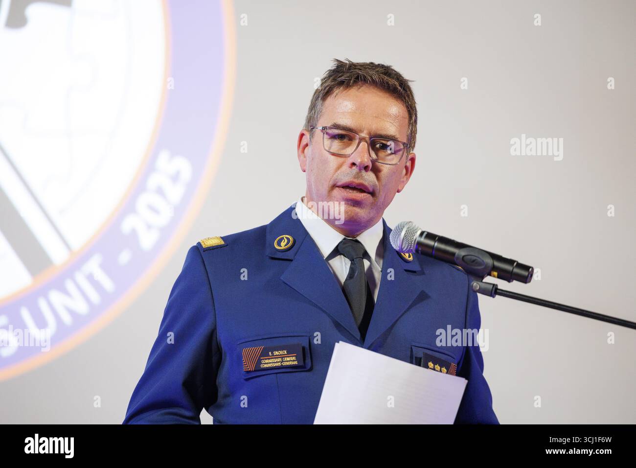 Federal police general commissioner Eric Snoeck pictured during the ...