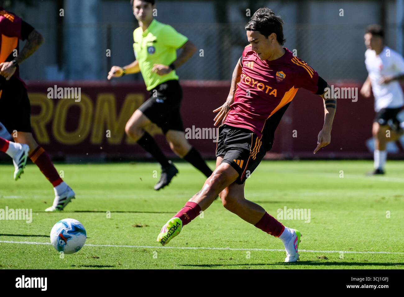 Paulo Dybala of AS Roma in action during the friendly football match ...