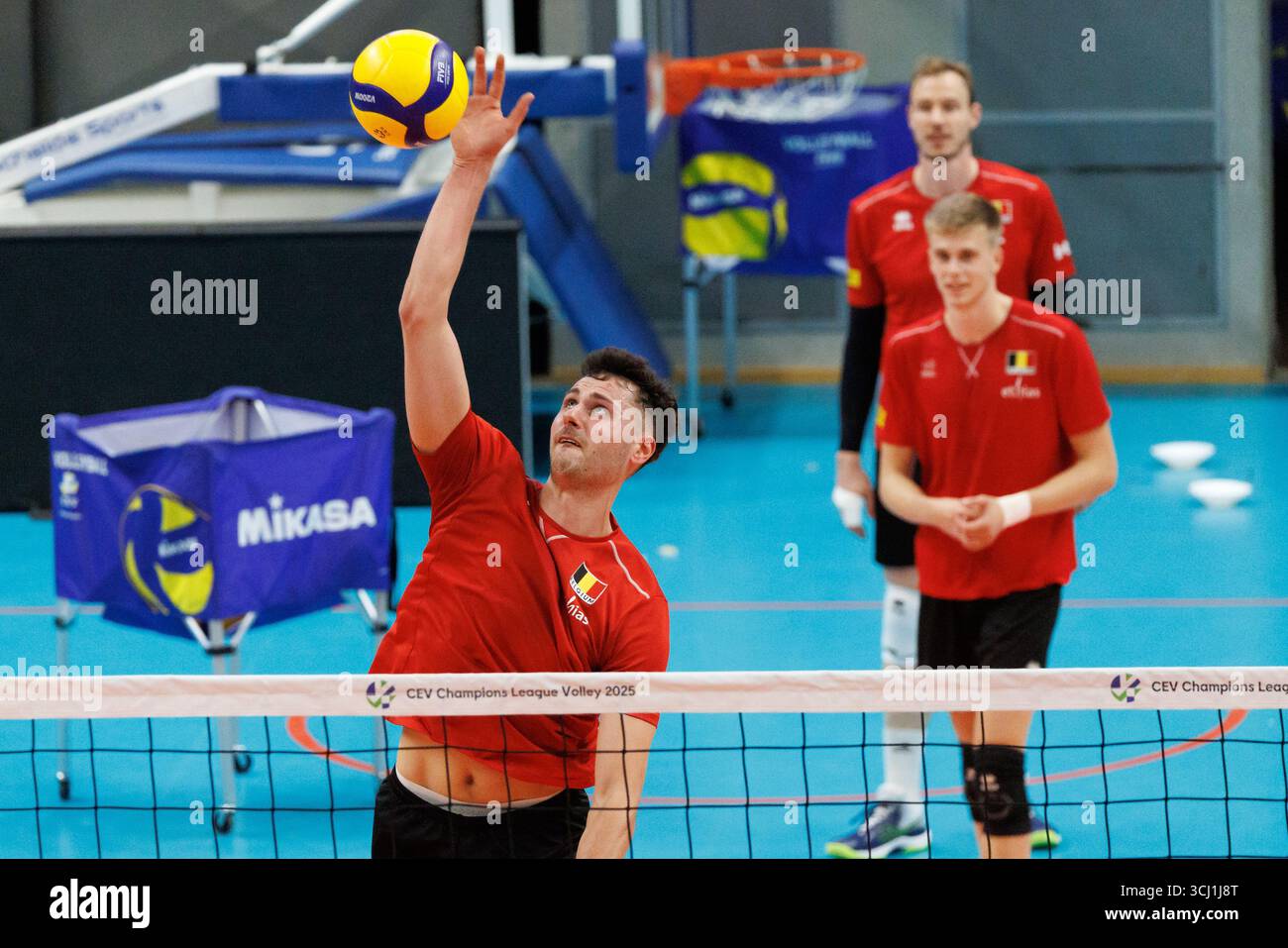 Belgium's Sam Fafchamps pictured in action during the media day of the ...