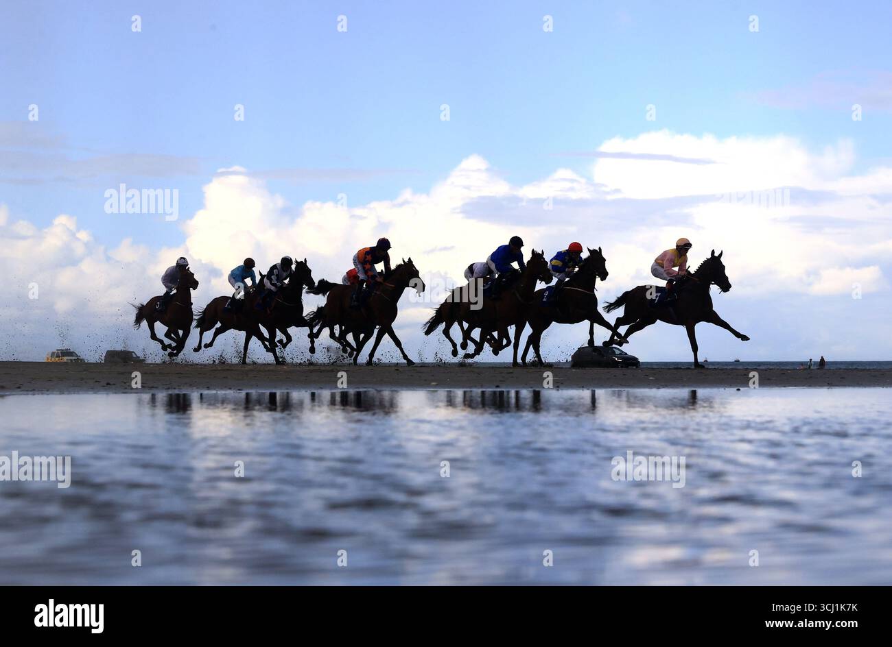 Runners and riders in action during the Gilna's Cottage Inn Handicap at ...