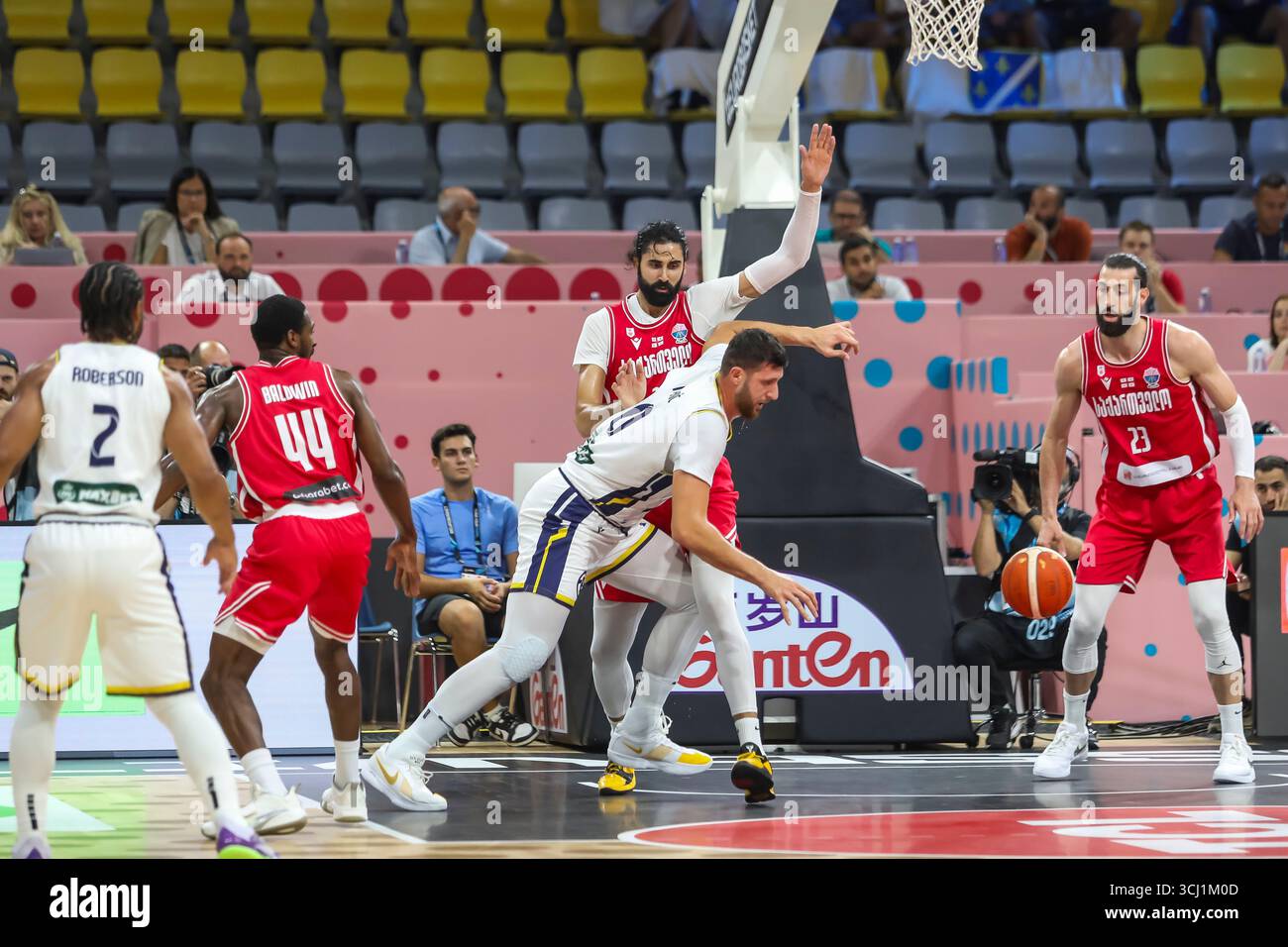 JUSUF NURKIC of Bosnia-Herzegovina tries to attack. Bosnia and ...