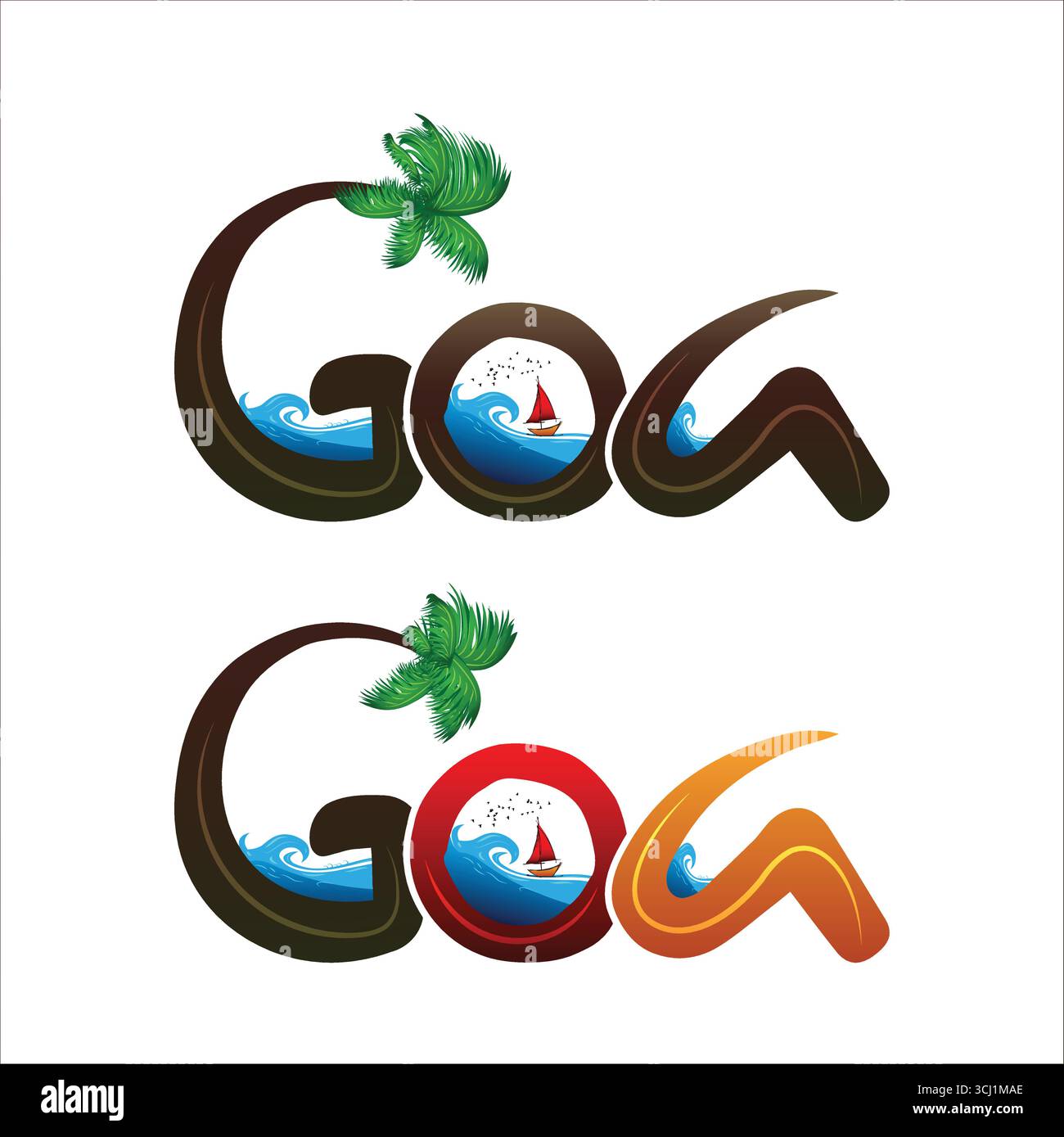 Baga beach text hi-res stock photography and images - Alamy