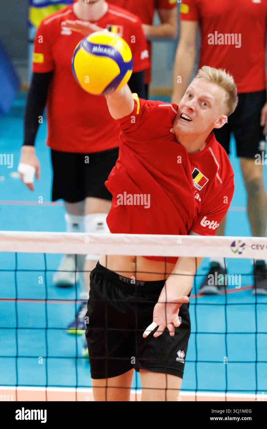 Belgium's Wout D'Heer pictured in action during the media day of the ...