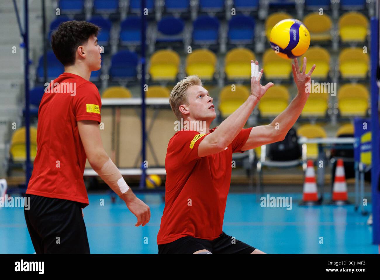 Belgium's Mathijs Desmet pictured in action during the media day of the Red Dragons, Belgian ...