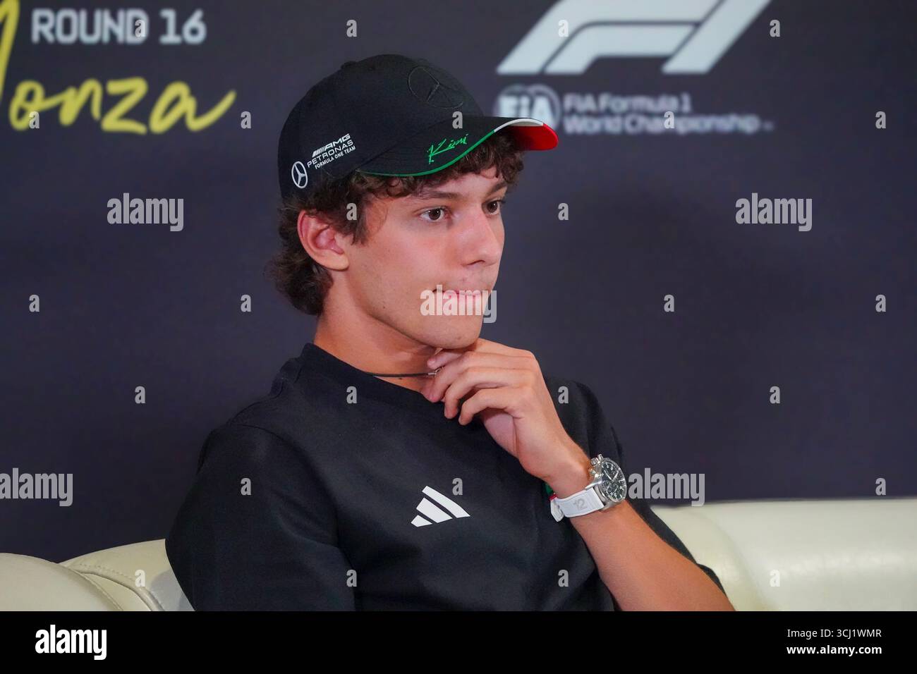 Monza, Italy. 04/17/2025. Andrea Kimi Antonelli, Formula 1 Pirelli Gran ...