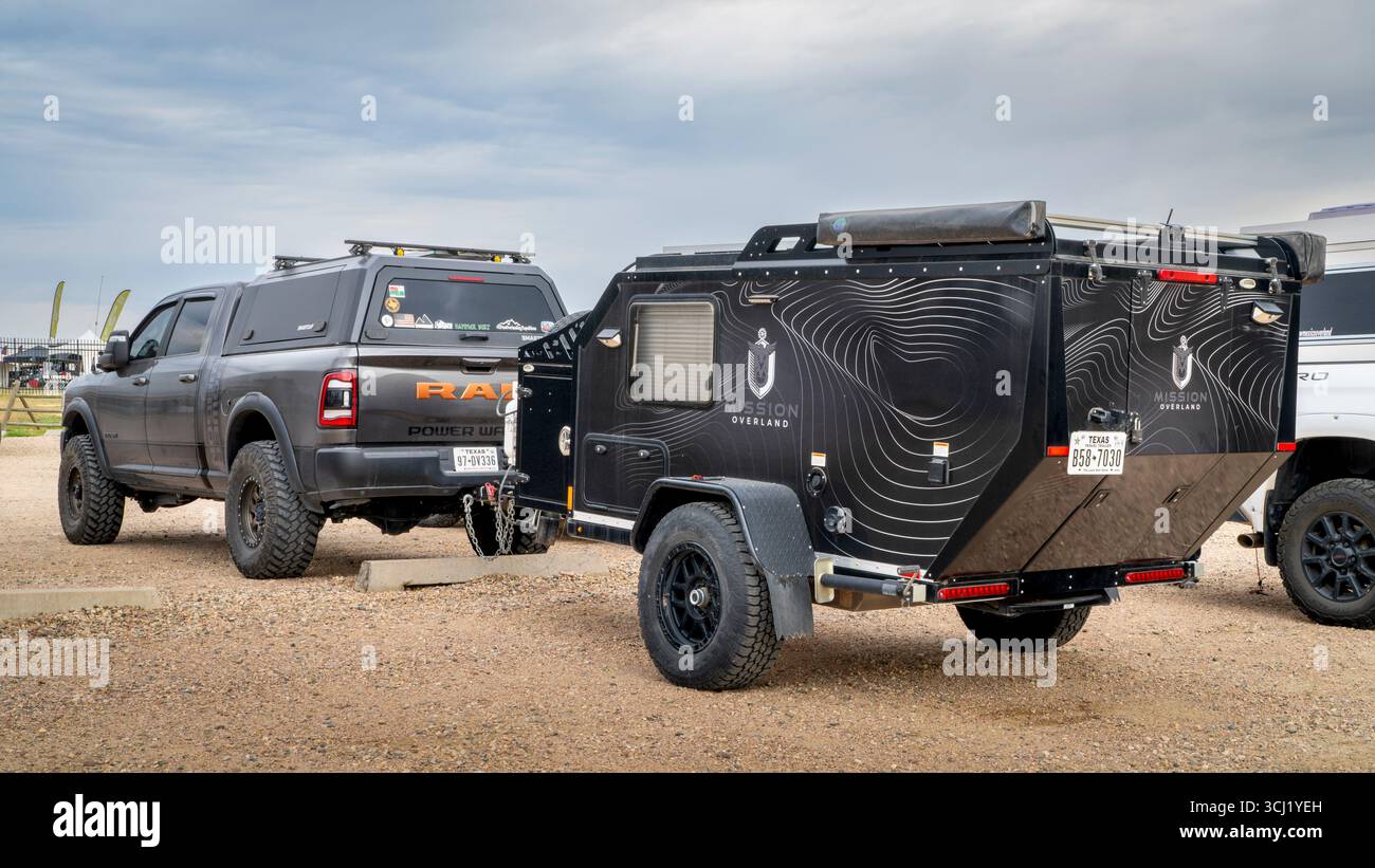 Loveland, CO, USA - AUgust 22, 2025: Mission Overland Summit camping ...